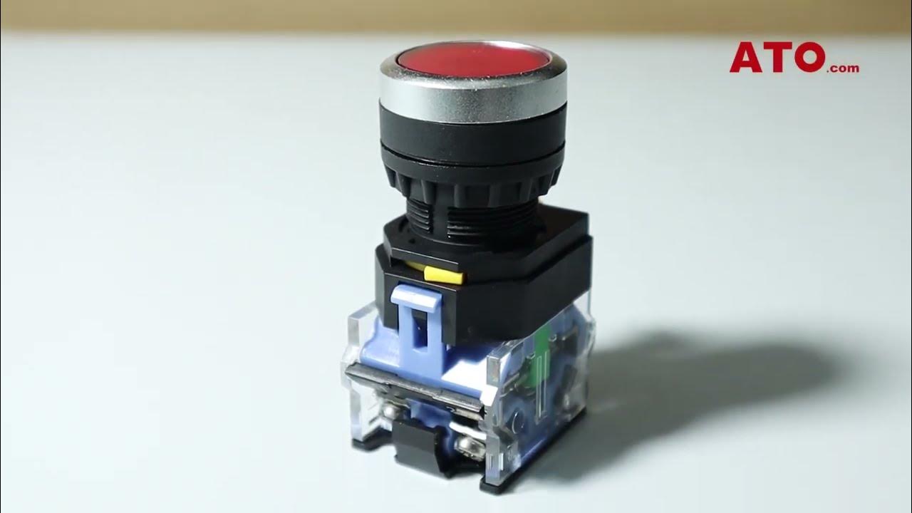 Latching Push Button Switch Overview - YouTube