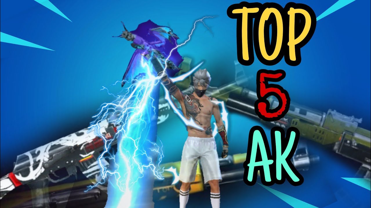 BEST AK SKIN IN FREE FIRE || TOP 5 BEST AK GUN SKIN IN FREE FIRE ...