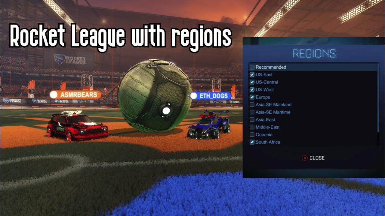 The 5 Rocket League Regions challenge - YouTube