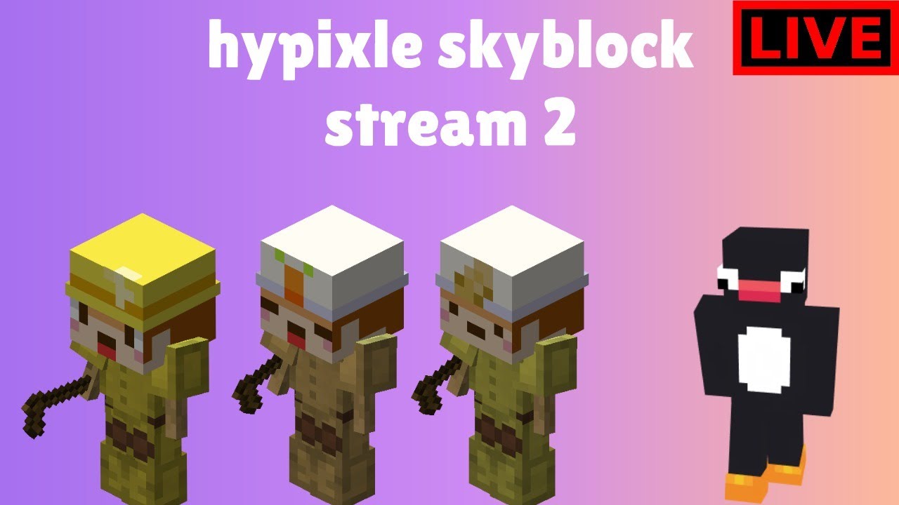 minecraft hypixel skyblock stream 2 - YouTube