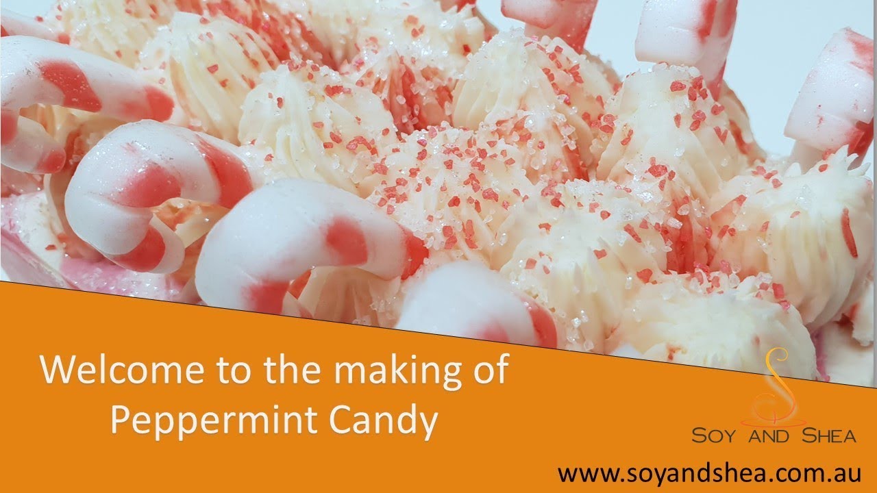 Peppermint Candy - Attempting a Tiger Stripe! Christmas Cold Process ...