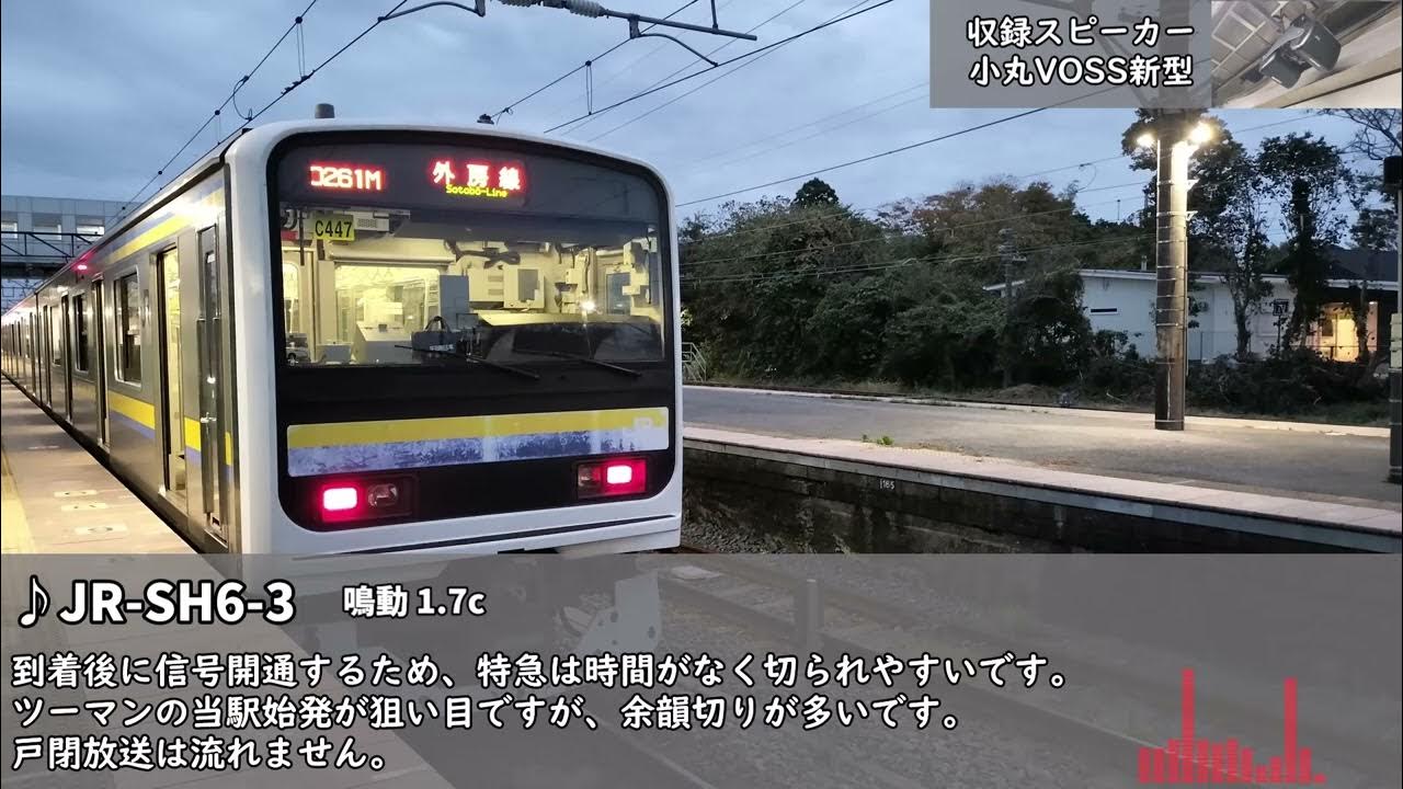 【単発】JR大原駅1番線発車メロディー「JR-SH6-3」 - YouTube