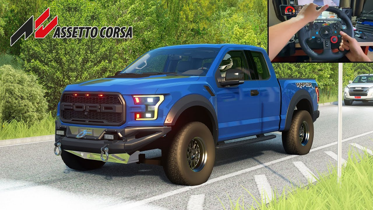 ขับกระบะFord Raptor ในเกม Assetto Corsa ด้วย Logitech G29 - YouTube