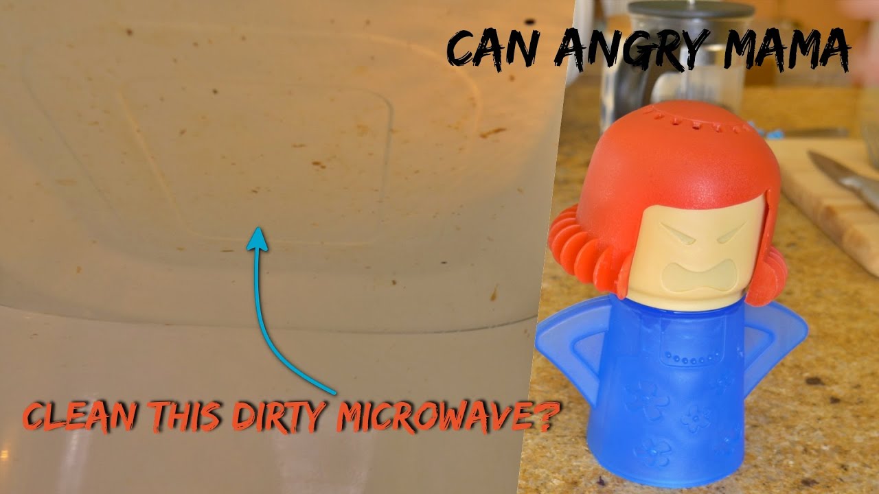 Angry Mama Microwave Steam Cleaner Review - YouTube