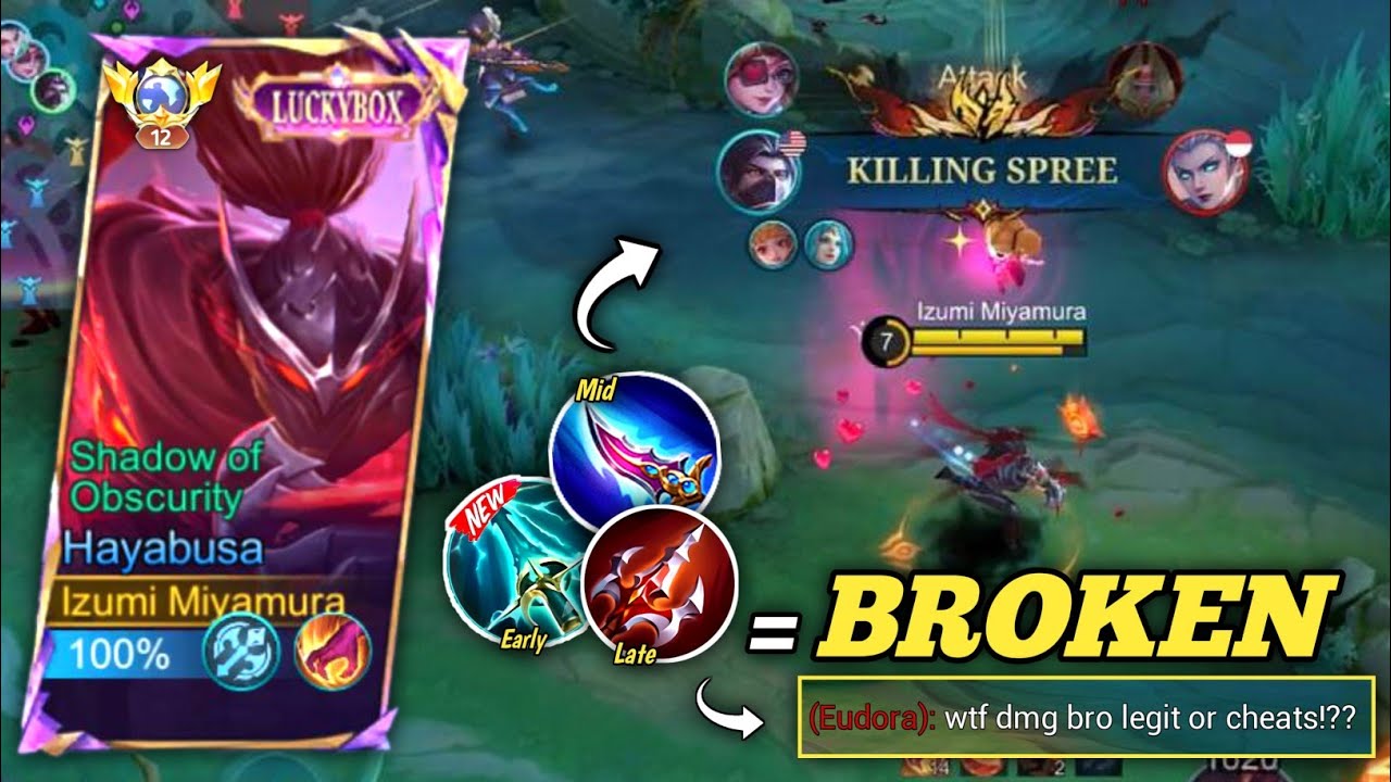 NEW META!! HAYABUSA BRUTAL DAMAGE ONESHOT BUILD + COMBO!! - Build Top 1 ...