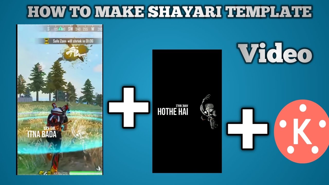HOW TO MAKE FREE FIRE SHAYARI ||TEMPLATE VIDEO || TUTORIAL ||# ...