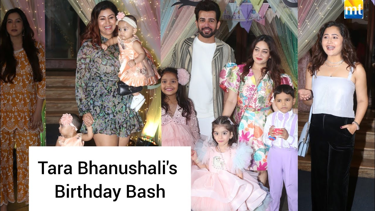 Rashami Desai, Debina, Gauahar Khan at Jay-Mahhi's daughter Tara Bhanushali's Birthday Bash ...