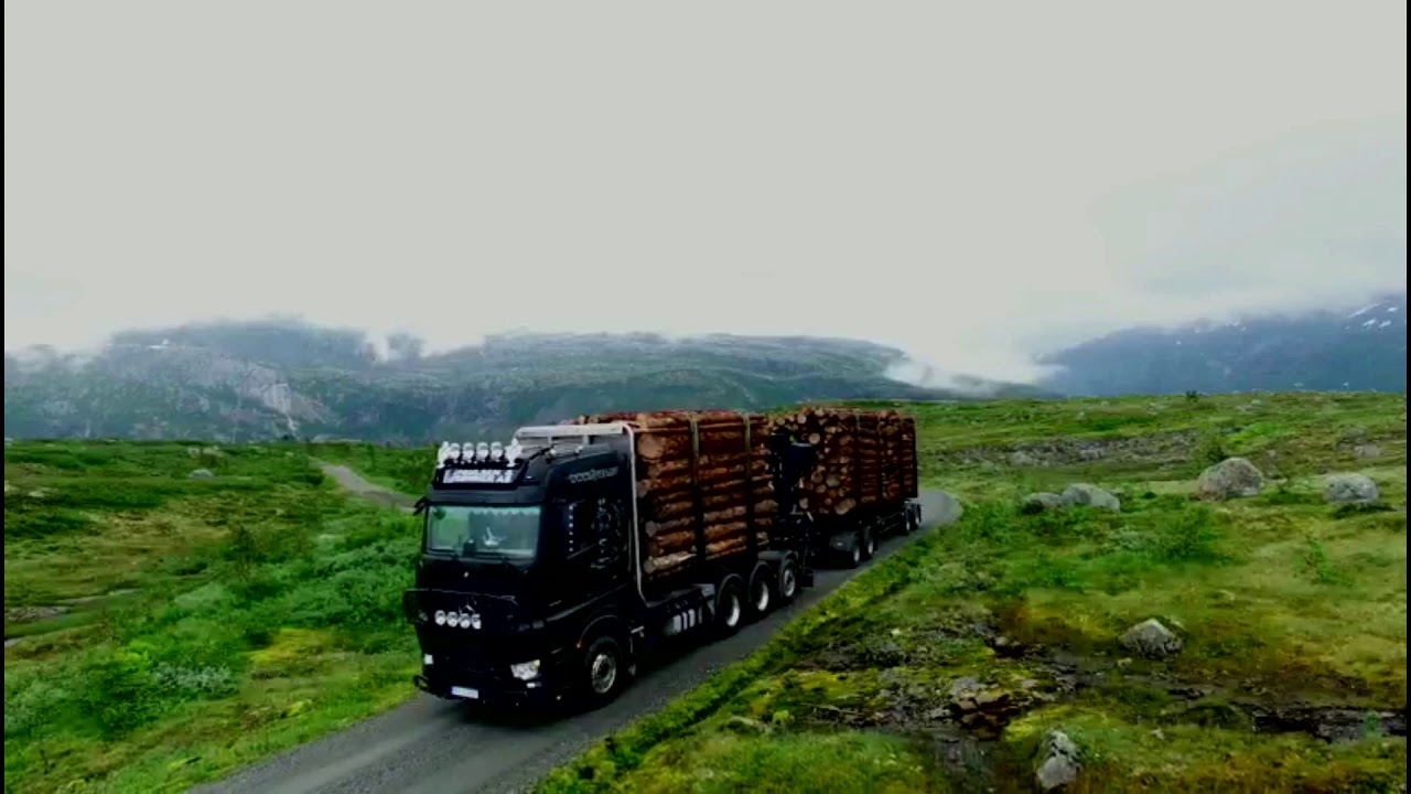 Mercedes Arocs 3763 Hiab loglift 125Z Hi Vison - YouTube