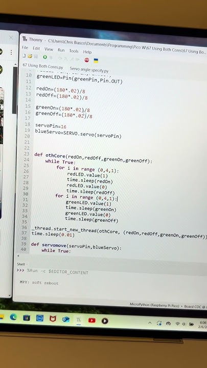 HW Solution to Raspberry Pi Pico W Using both Cores MicroPython #raspberrypi - YouTube