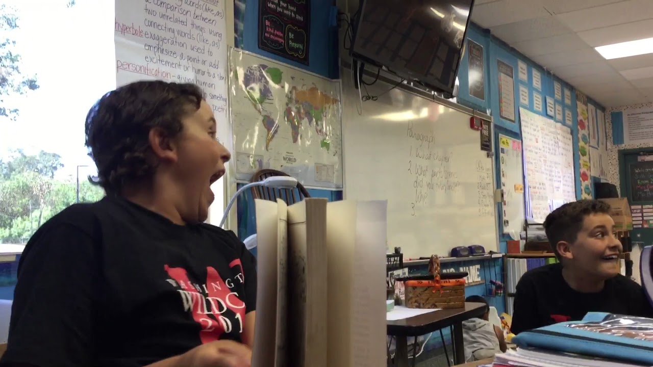 Kid throws book at iPad and lands sick flip #cringy reaction - YouTube