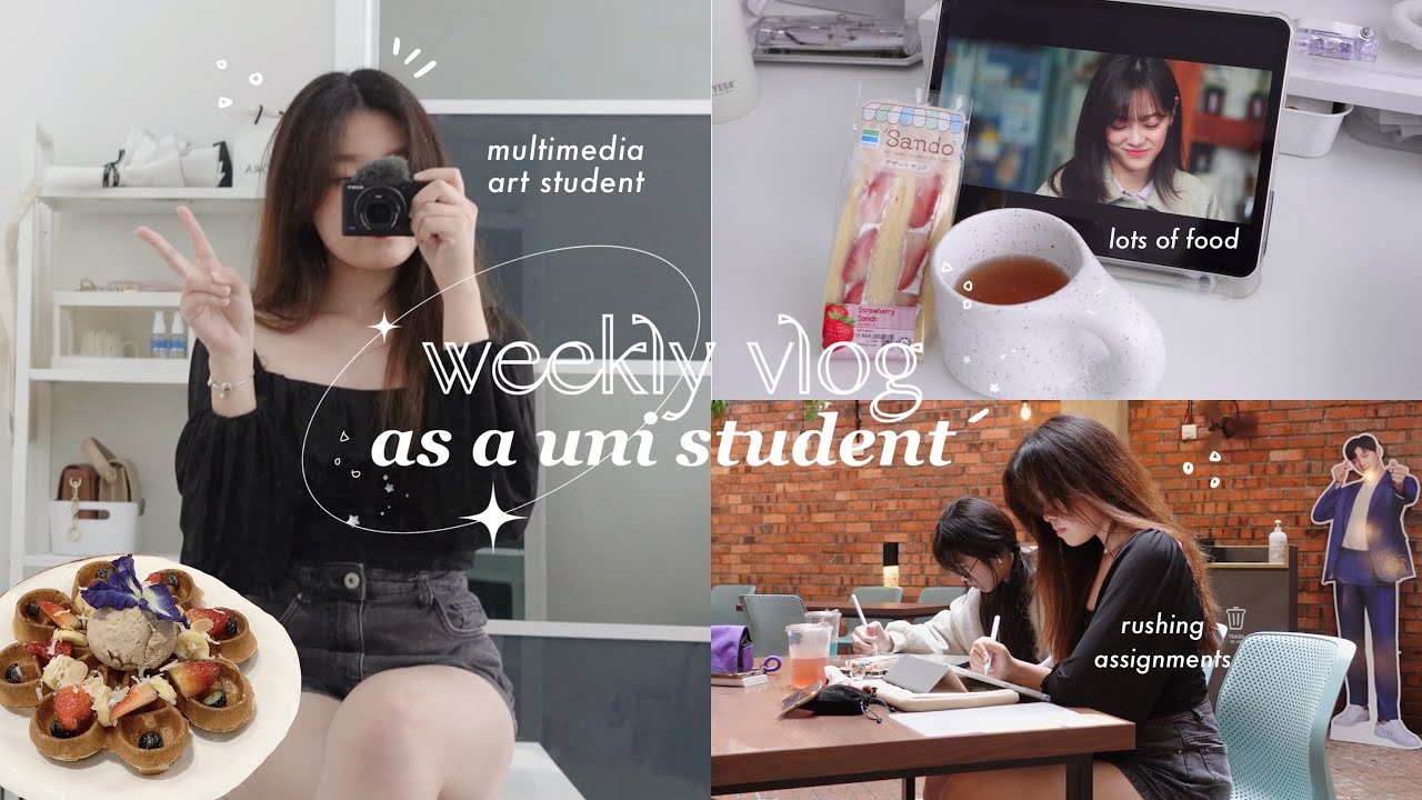 weekly uni vlog 🥞 art assignment, what i eat in a week 大学生日常VLOG - YouTube