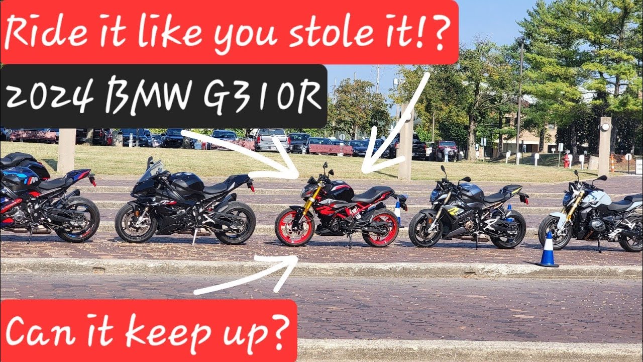 Can she keep up on the BMW G310R? - YouTube