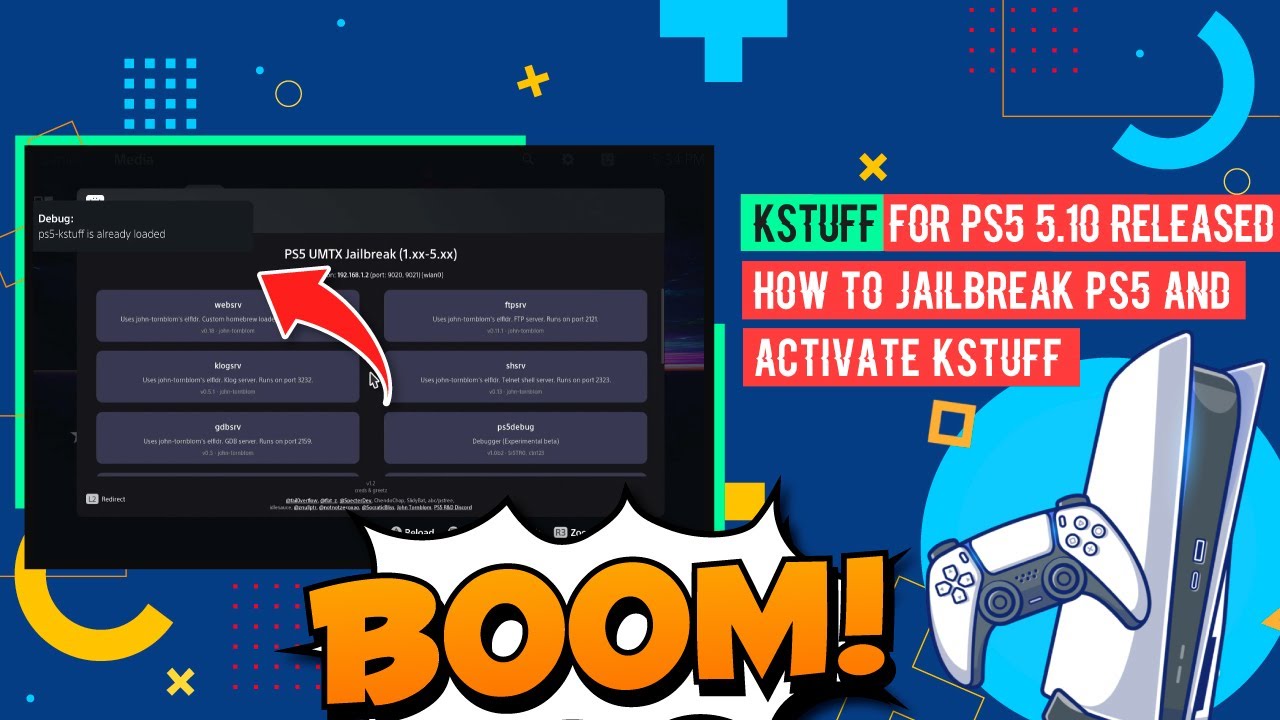 How To Jailbreak PS5 FW 5.10 And Activate New Kstuff - YouTube