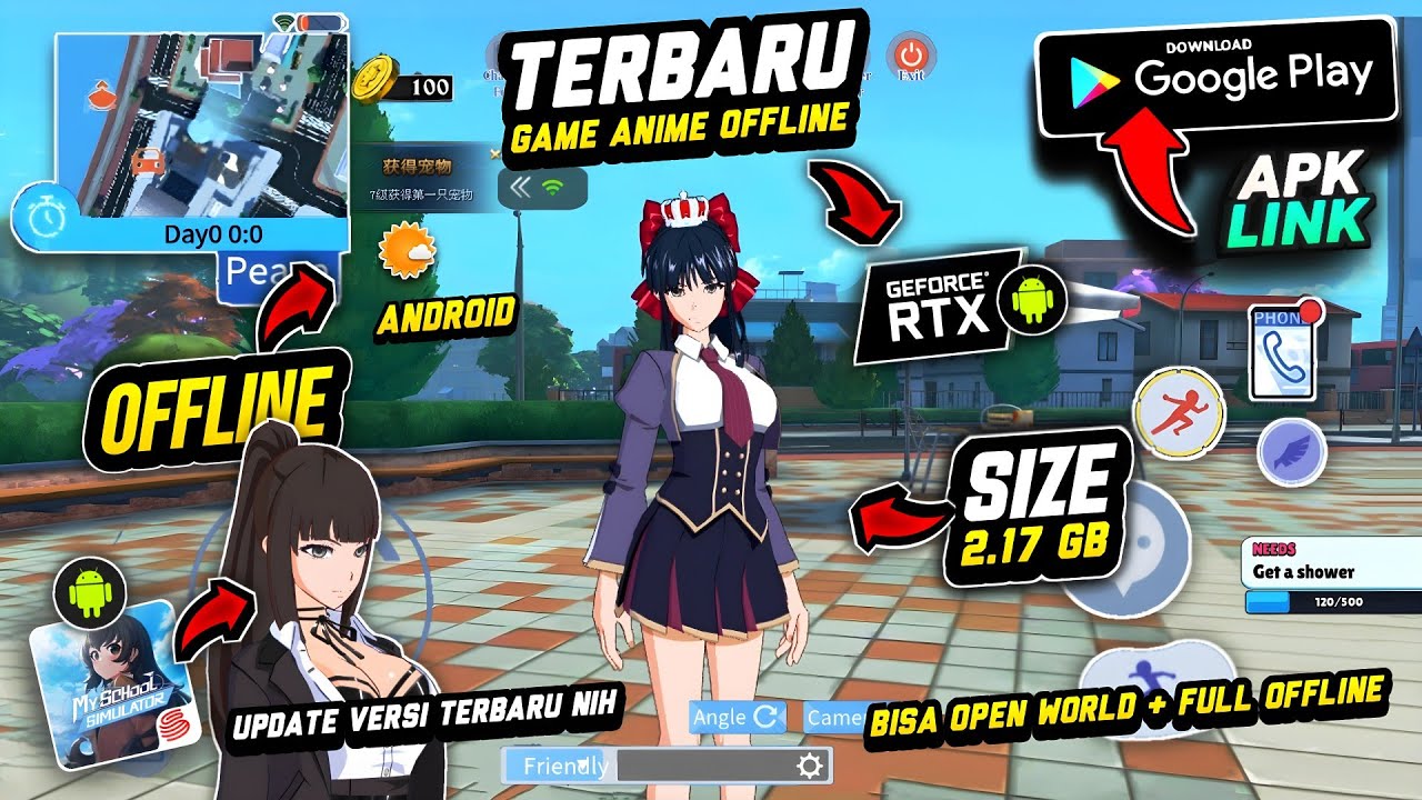 Paket KOMPLIT Nih! Game ANIME JEPANG Open World Bisa OFFLINE Di Android ...