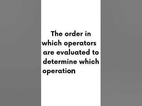 Operator Precedence in python - YouTube