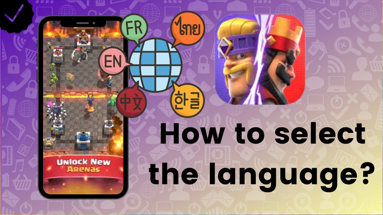 How to select the language on Clash Royale? - YouTube