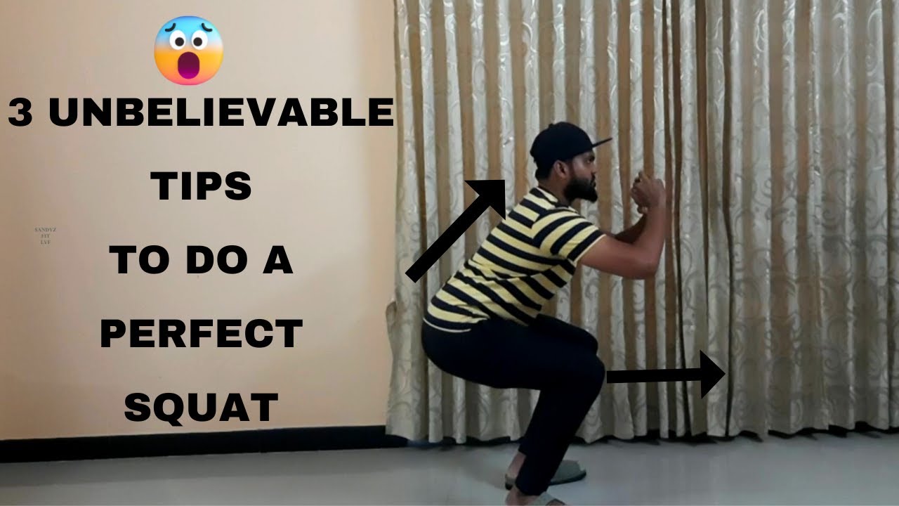 3 UNBELIEVABLE tips to do Perfect Home SQUATS #beginners 😱🔥 - YouTube
