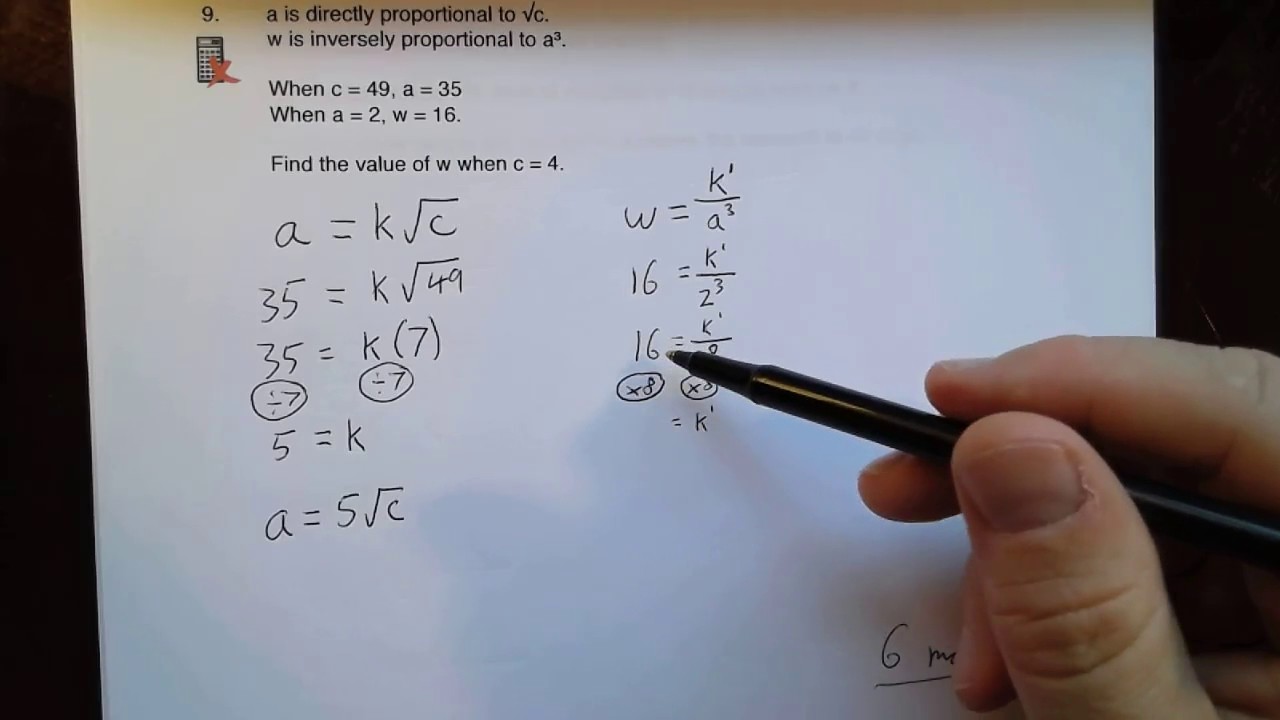 Q9 Direct And Inverse Proportion Solutions CorbettMaths YouTube q9-direct-and-inverse-proportion-solutions-corbettmaths-youtube