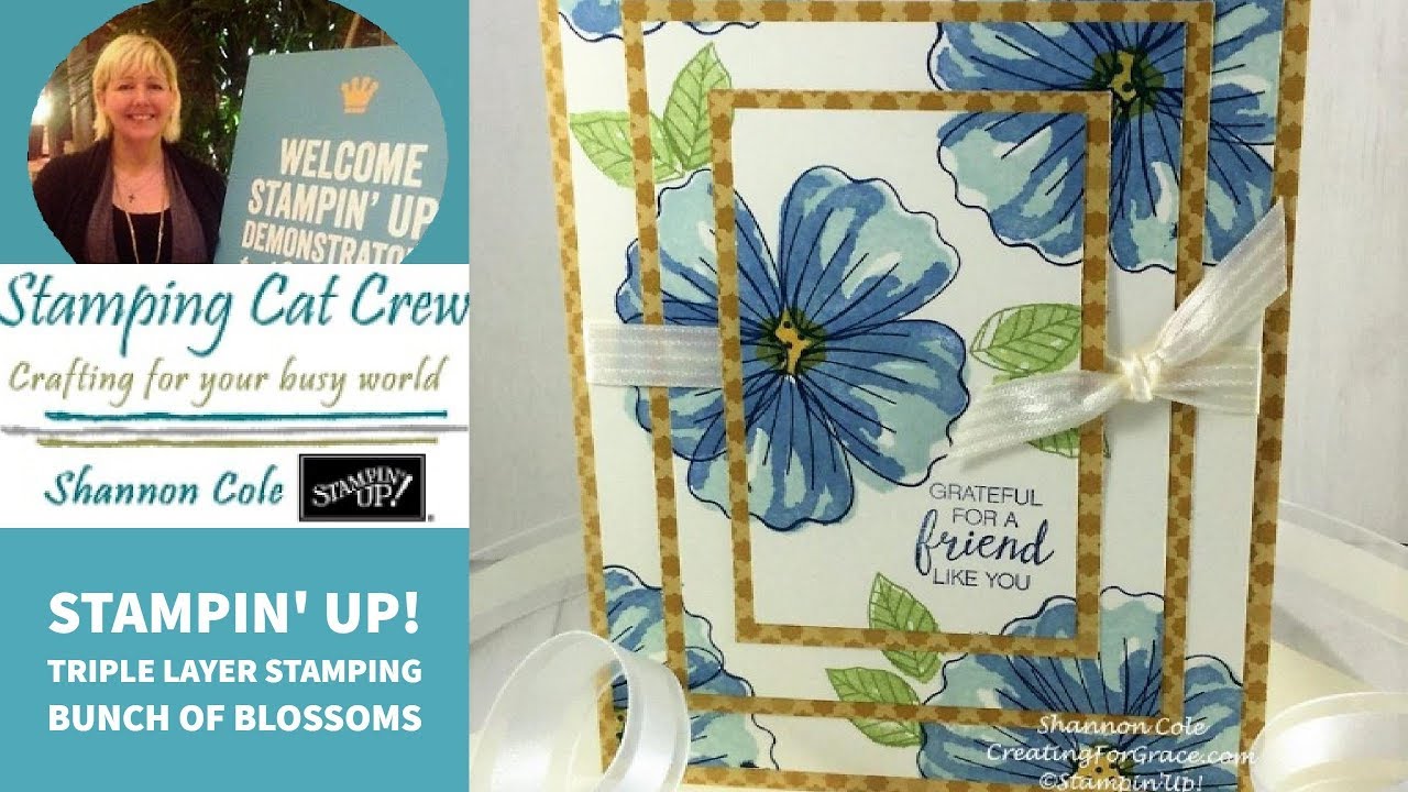 Triple Layer Stamped card - YouTube