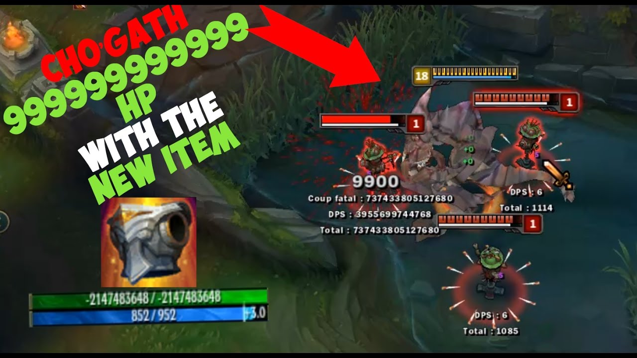 CHO'GATH 99999999+HP WITH THE NEW ITEM - YouTube