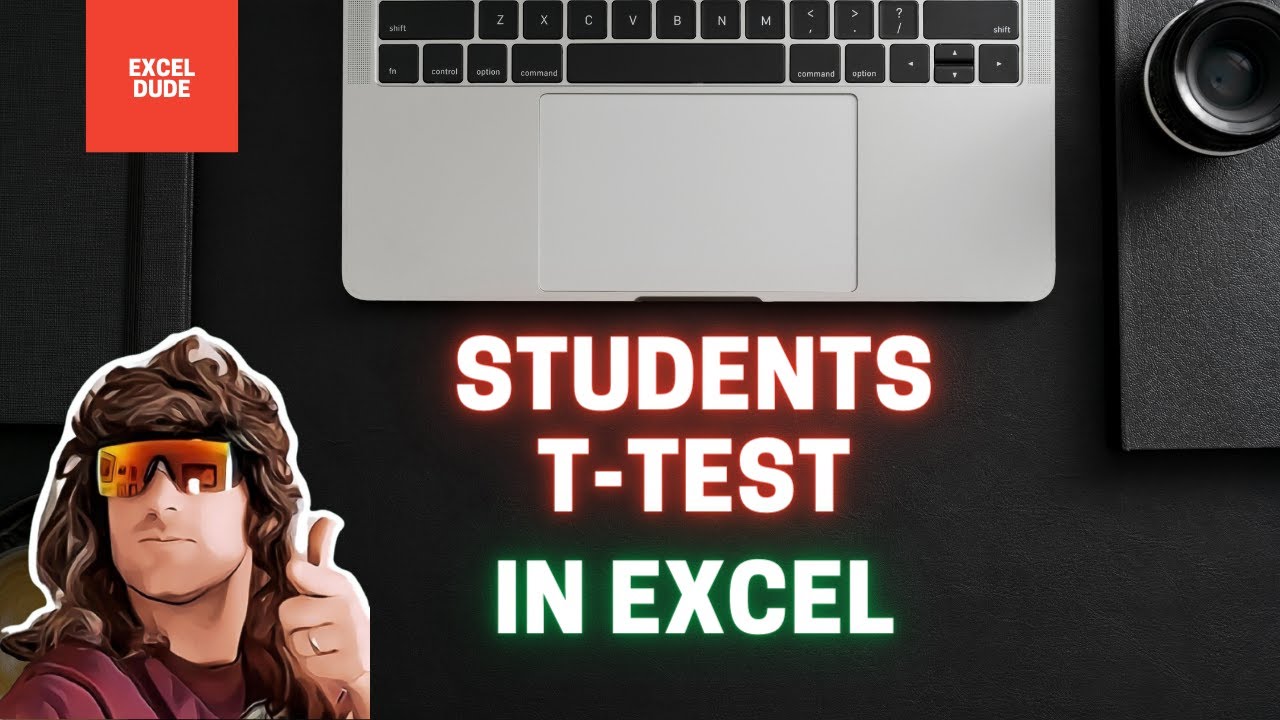 Students T-Test Microsoft Excel Tutorial for beginners - YouTube