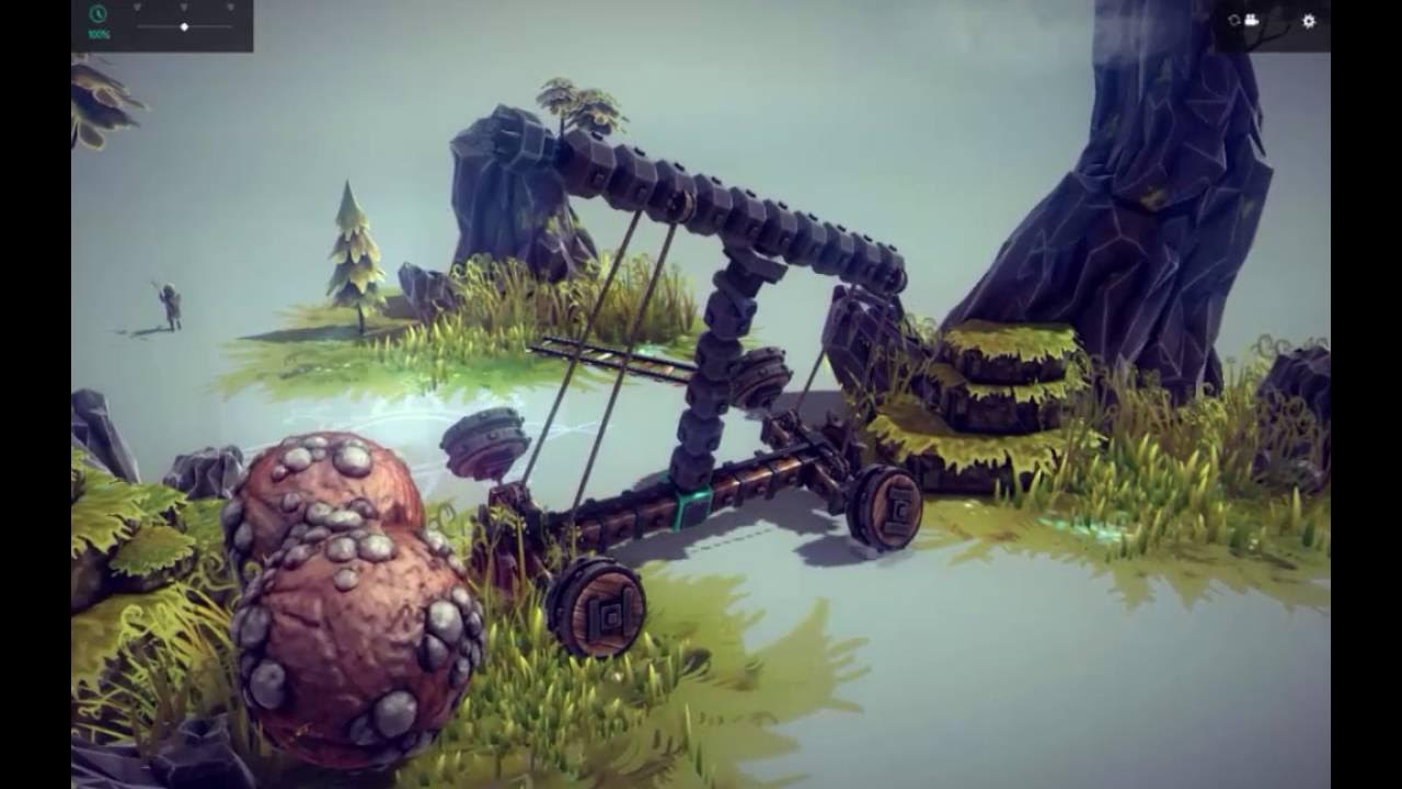Besiege part2 สอนทำรถยกของ และมาลุยด่านต่อกัน - YouTube