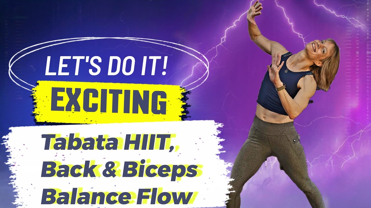 Tabata HIIT Cardio | Back and Biceps Workout | Balancing Flow Finisher ...