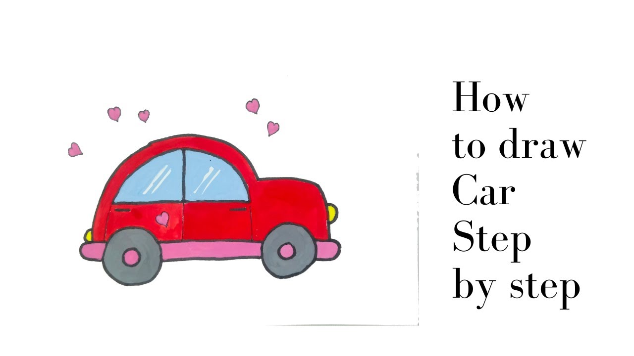 How to draw car. Step by step - YouTube