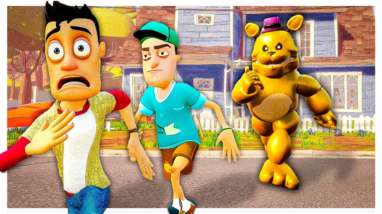 Sobrevivimos A Fredbear En Hello Neighbor Pero Es Multijugador / Hello ...
