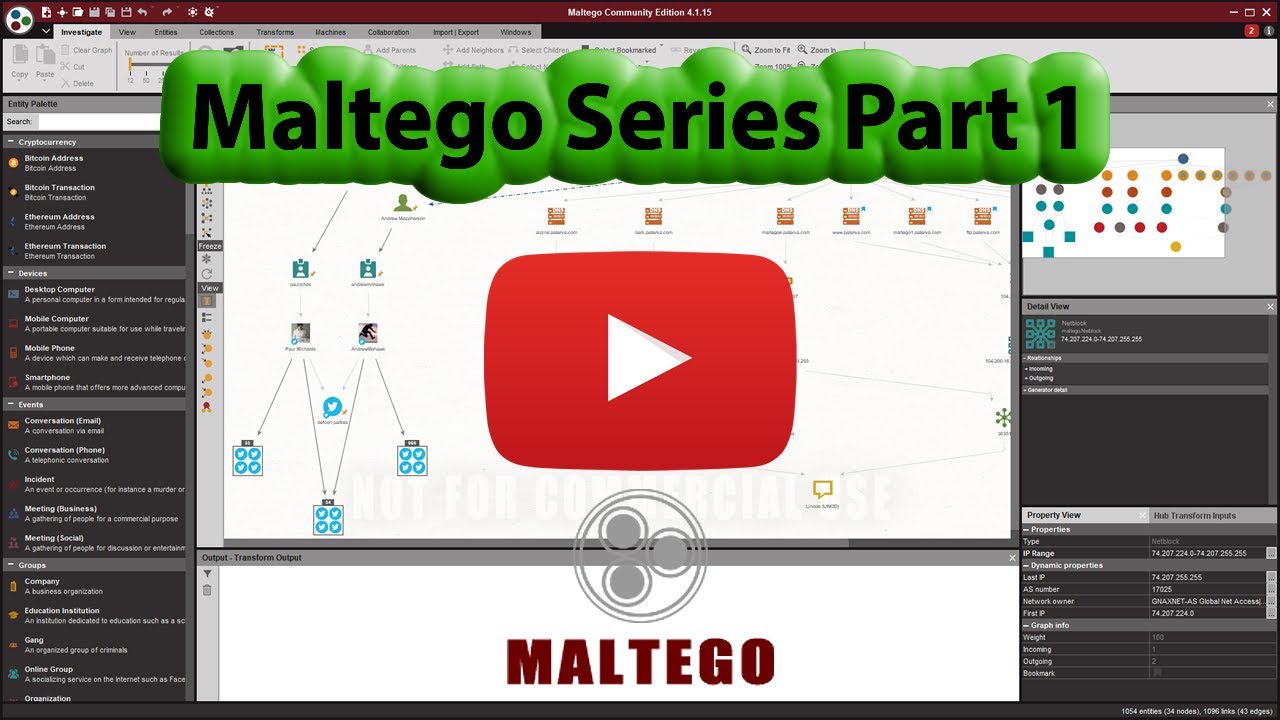 Maltego Tutorial Part 1 - YouTube