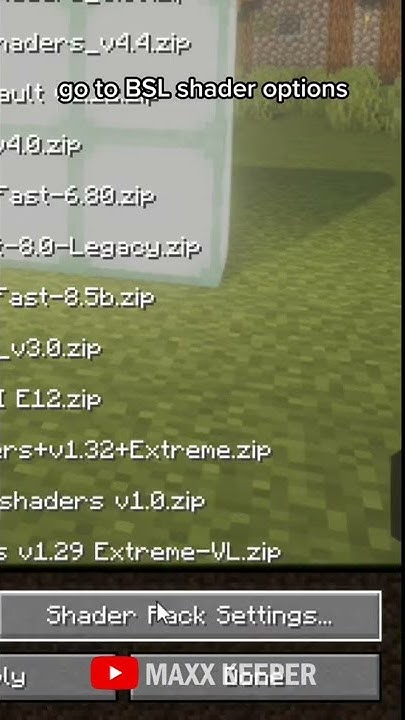 Secret setting in BSL shaders #shorts - YouTube