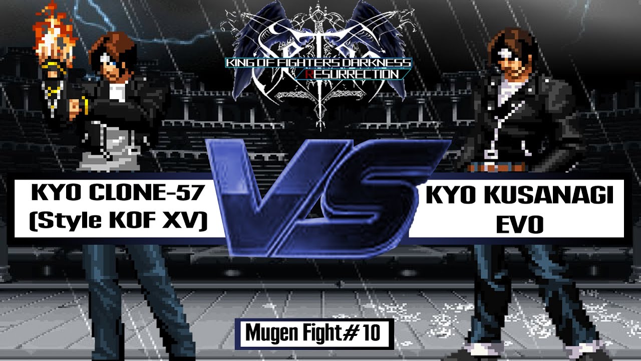 [KOF Mugen] Kyo Clone-57(Style KOF XV) VS Kyo Kusanagi EVO ||1080P 60 ...