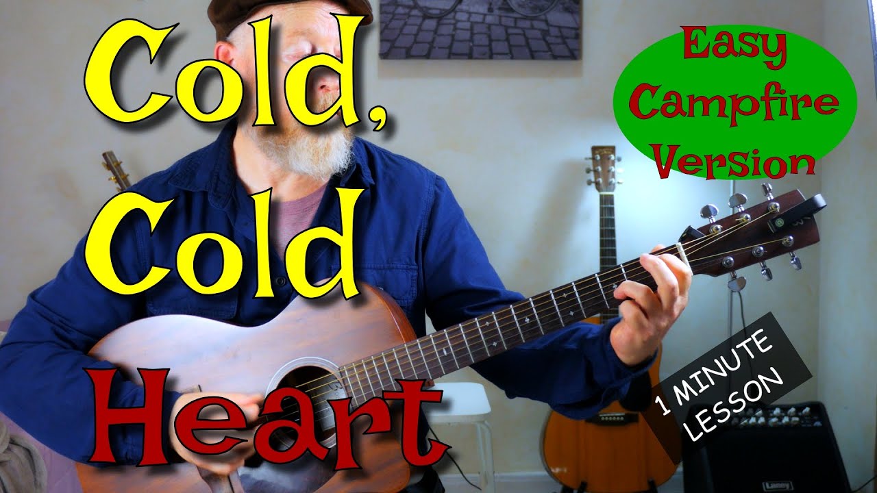 Cold, Cold Heart 1 minute run through + chord charts - YouTube