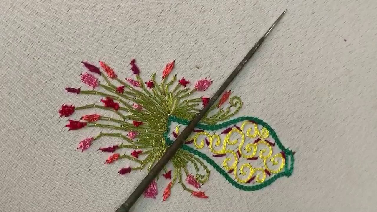 Aari embroidery tutorial live - YouTube