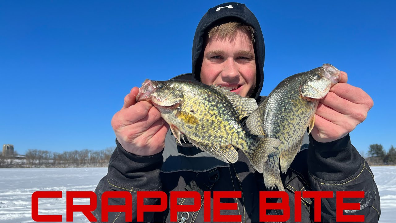 Ice Fishing Crappie In Wisconsin - YouTube