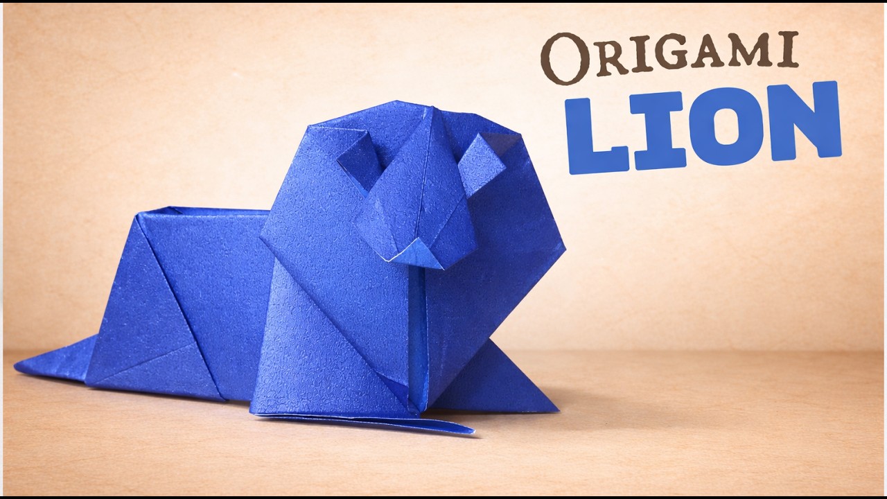 Origami Lion | How to Make a Paper Lion - YouTube