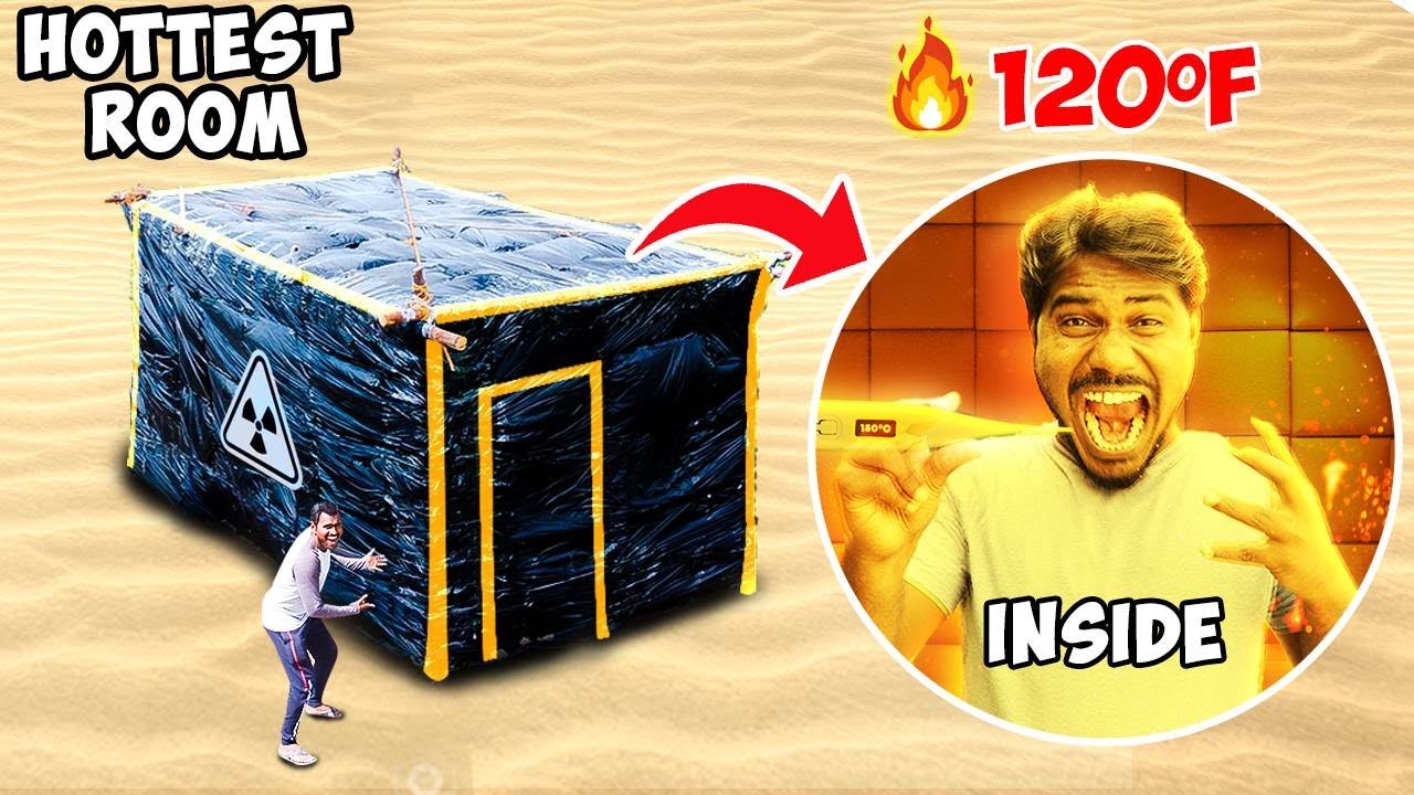 Most Hottest Room In The World. Can I Survive Inside? 🔥😲 | Mad Brothers ...