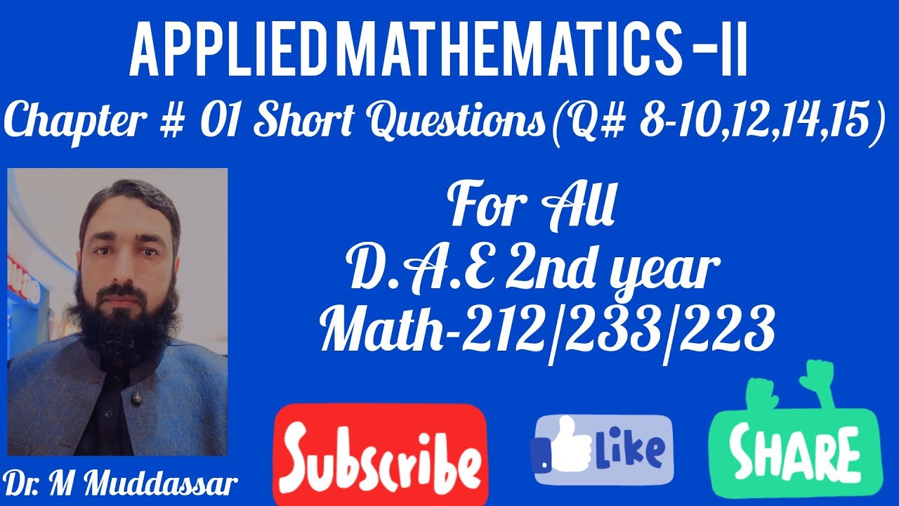 Functions and Limits Short Questions - YouTube