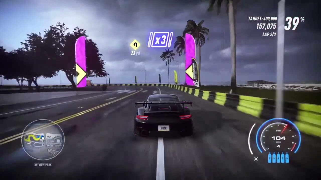 Need For Speed Heat Drift Attack: Porsche 911 GT2 RS "Rose Largo" - YouTube