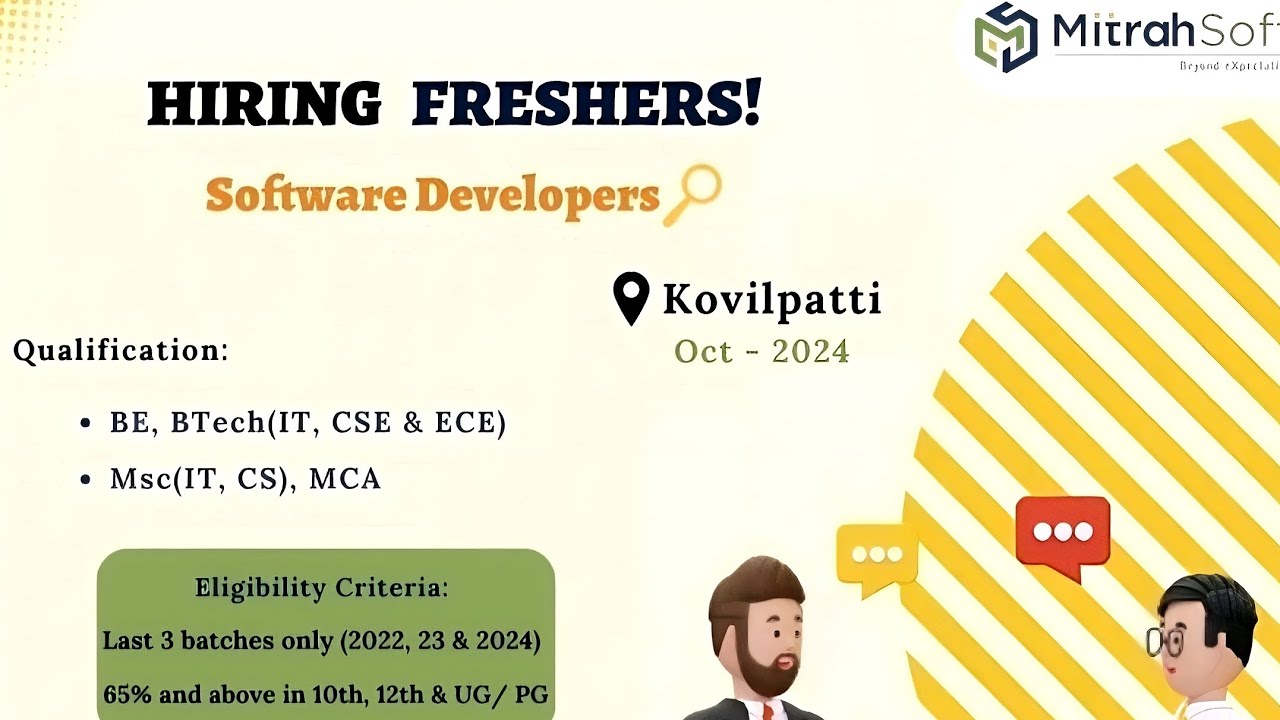 Mitrahsoft Hiring Freshers: Join the Tech Team in Kovilpatti! - YouTube