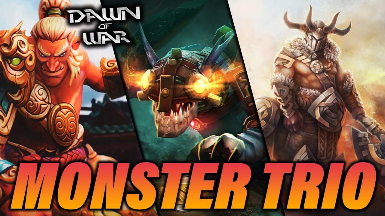 CENTAUR, SLARK, & TROLL | MONSTER TRIO | Sipasen's Dawn of War Dota 2 ...