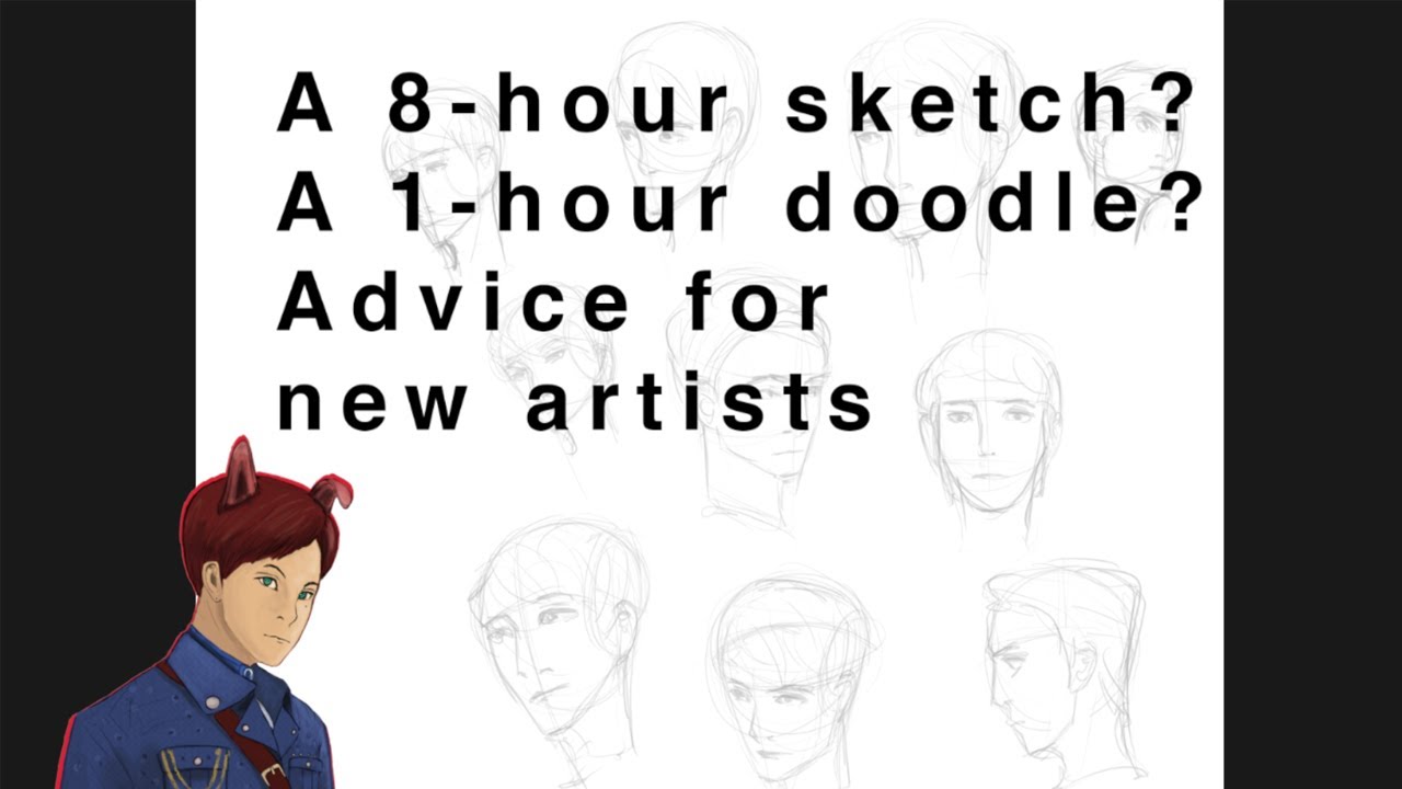 『A 8-hour sketch? A 1-hour doodle?』『Art Thoughts』 - YouTube
