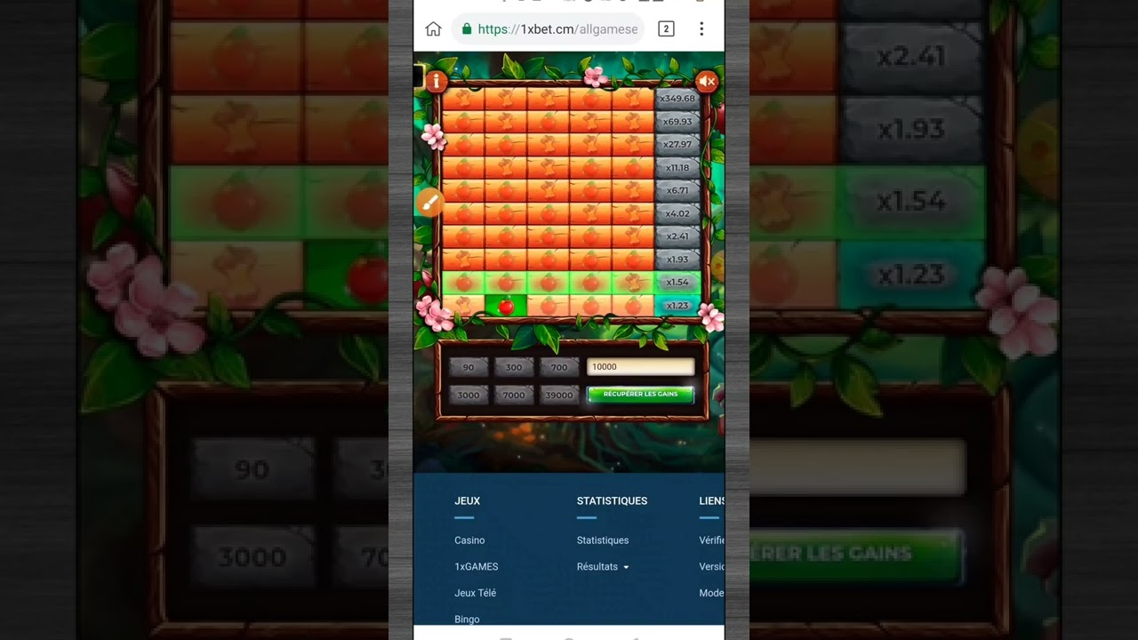 Tricher et gagner avec Apple of fortune sur 1xbet....2022 - YouTube