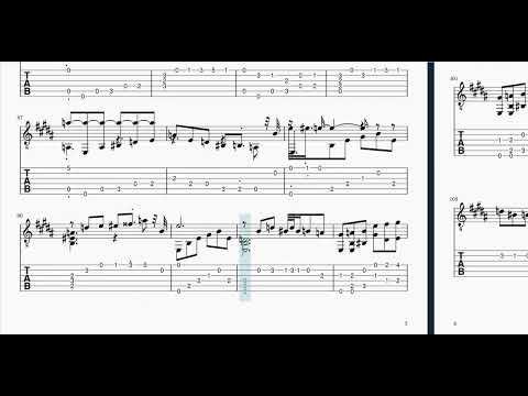 Cuba (Nocturne) - Isaac Albeniz - Guitar Sheet and Tab