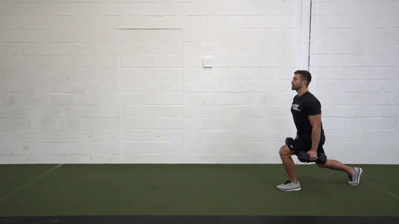 DB Walking Lunge - YouTube