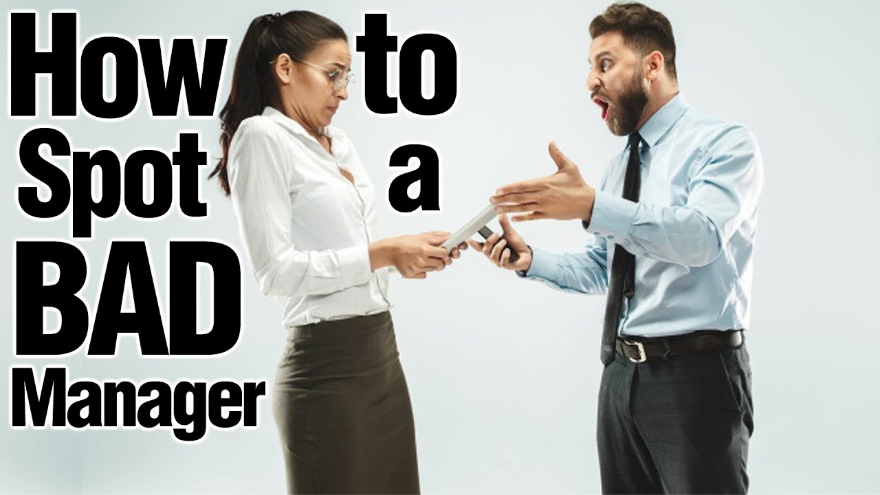 How To Spot a Bad Manager - In a Job Interview - YouTube