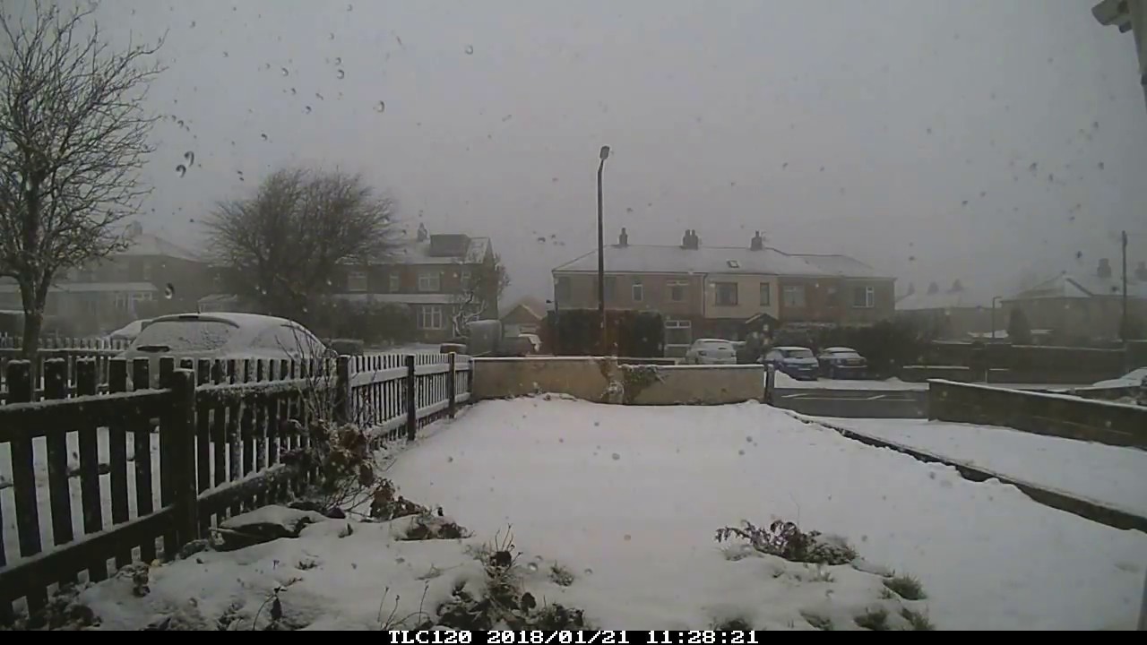 Fast Snow, Time Lapse, Bradford, UK, 21/01/2018 - YouTube