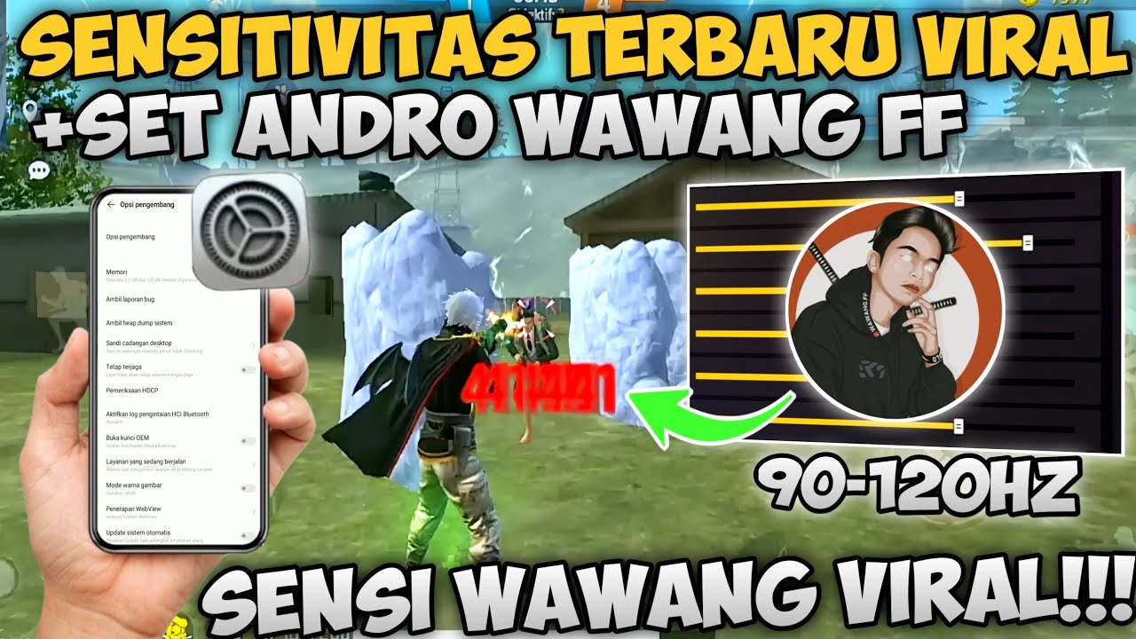 SETTINGS 60HZ🔒SENSI WAWANG FF 👽⚡SET ANDRO+SENSITIVITAS AUTO HEADSHOT TERBARU 2024🔥 WORK SEMUA HP ...
