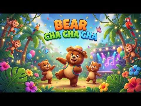 Bear Cha Cha Cha Dance - Fun Kids Dance Performance | Catchy Animal Rhythm | New kids Dance