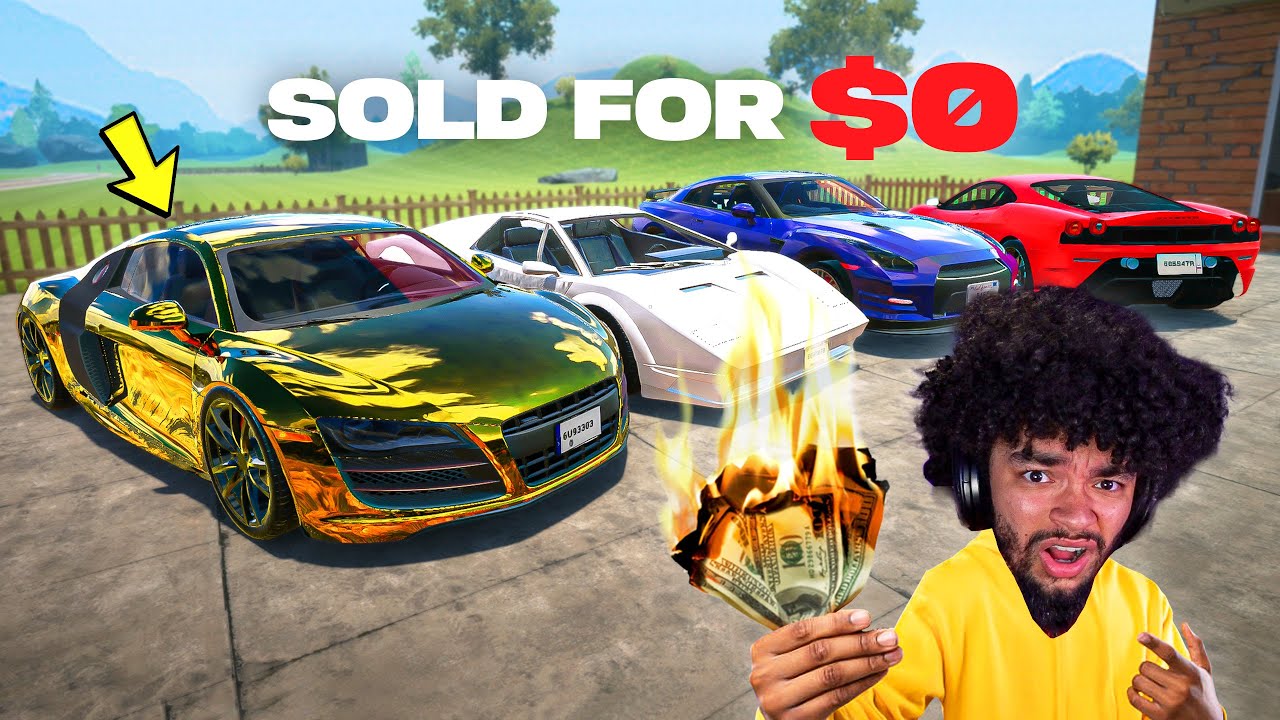 Selling the Most EXPENSIVE Cars for $0 in Car for Sale Simulator 2023 ...